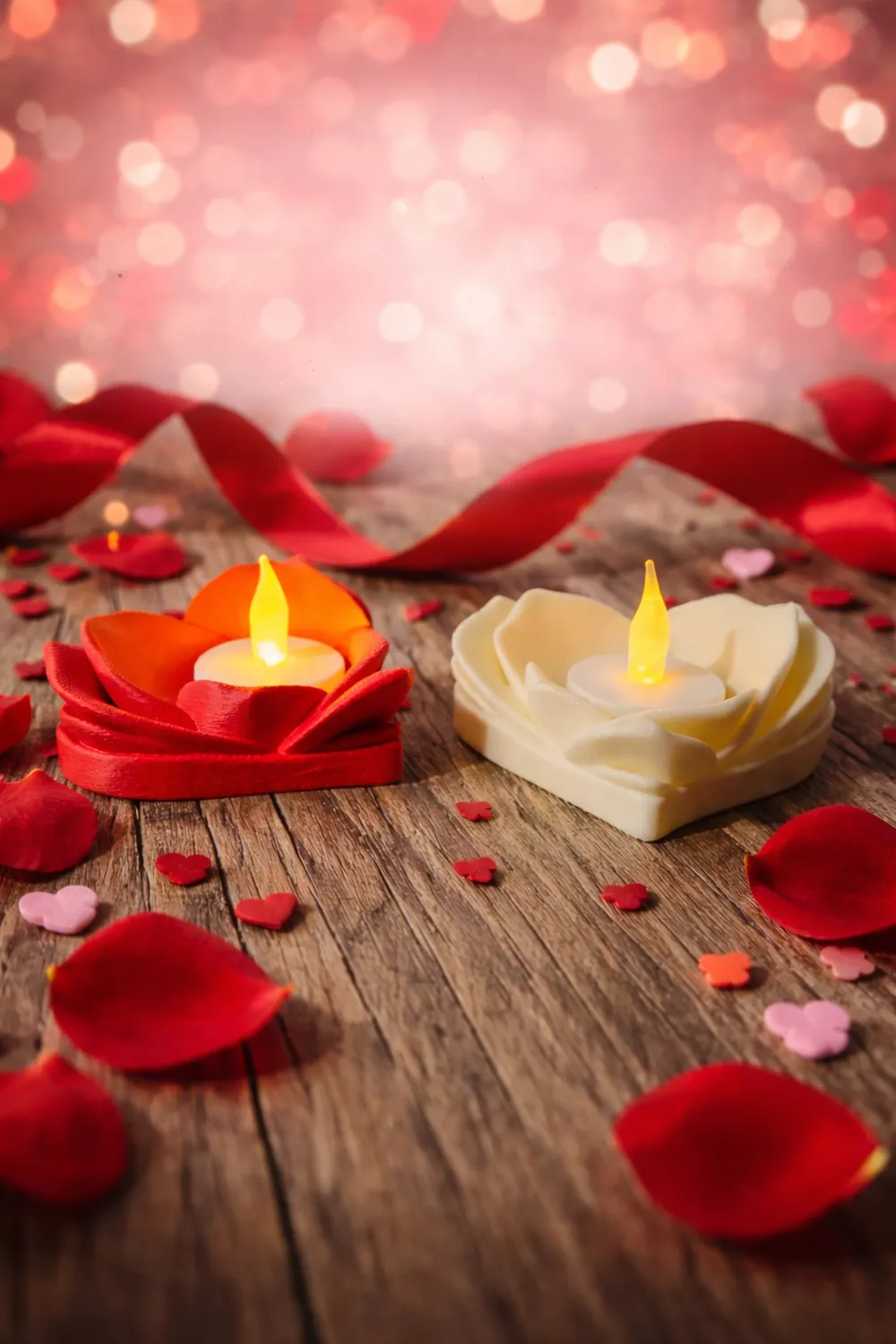 Vela de té rosa con diseño de corazón - Modelo de impresión 3D gratuito ...