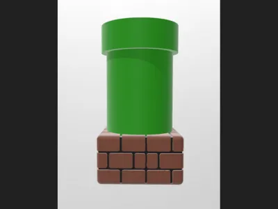 Super Mario Pipe Monster Can Koozie Brick & Pipe by CornerStone 3D ...