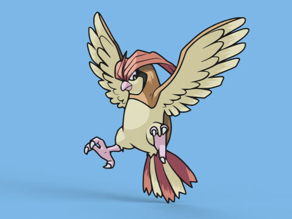 Pidgeotto Wall Art - Free 3D Print Model - MakerWorld