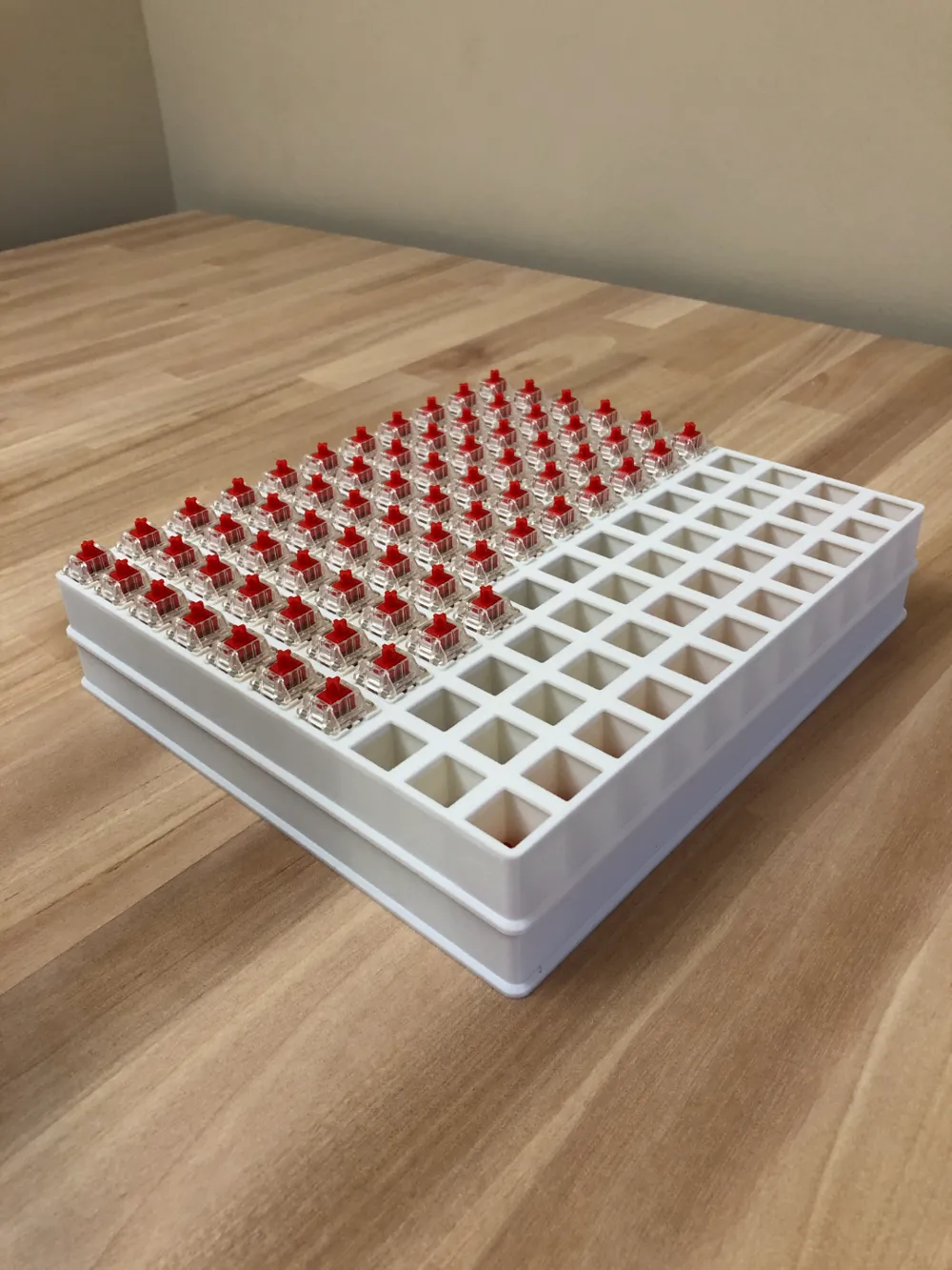 Parametric Keyboard Switch Holder & Lid Remixed by Shu - MakerWorld