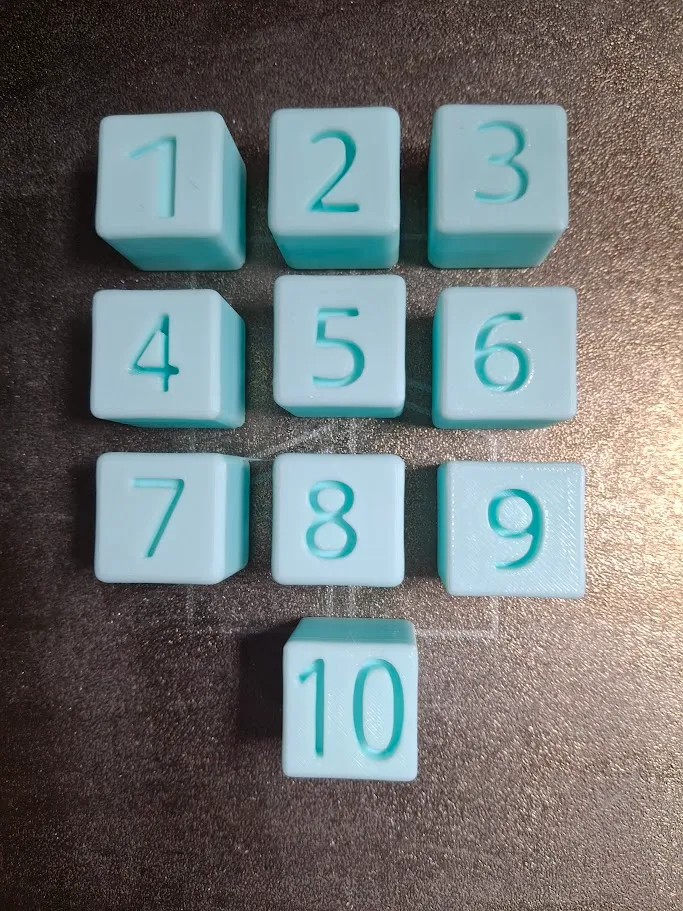 Number Cubes for Kids by Prints by Matthew - MakerWorld