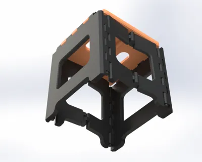 HEAVY DUTY Foldable Chair/Stool - Fully 3D Printed by ...