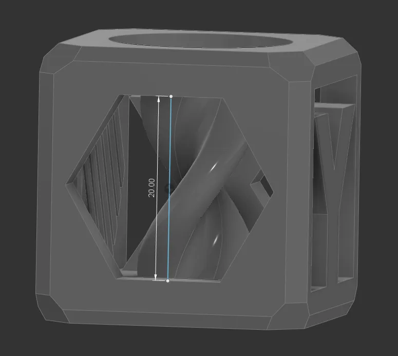 Helix Test Cube / Filament Sample / XYZ Calibration by Extrutim ...