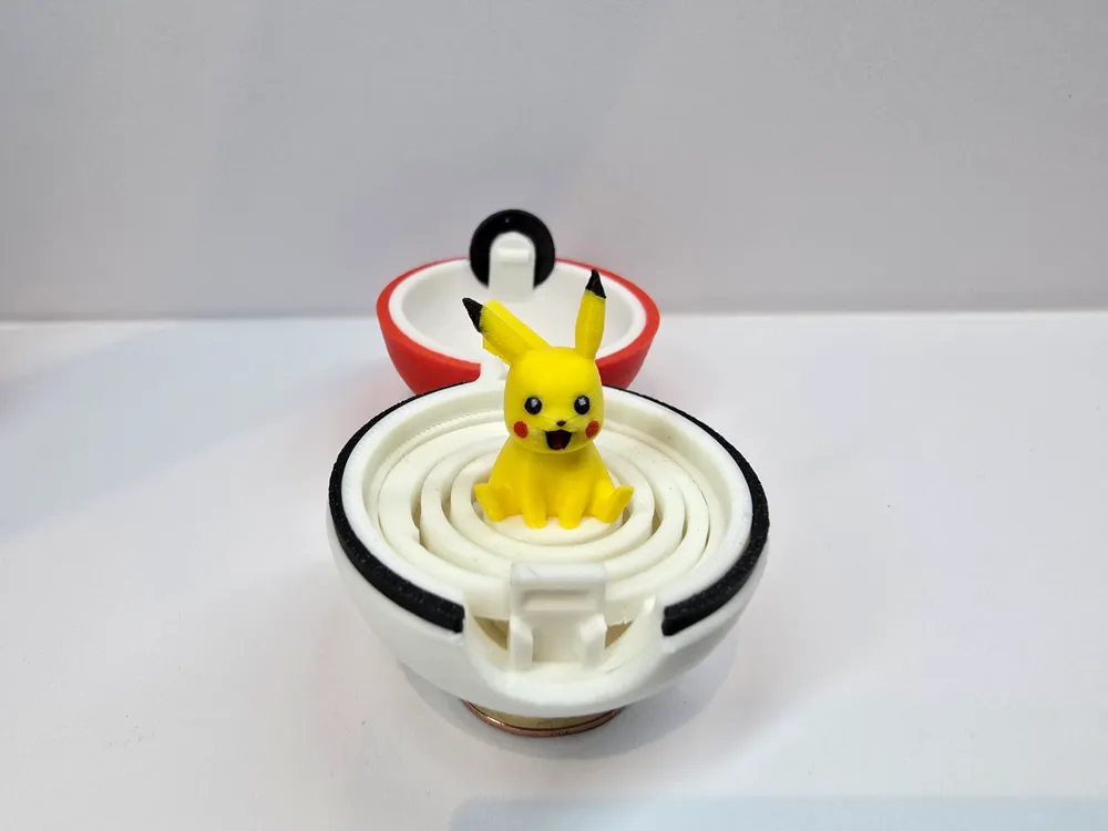 Pikachu Pokeball Spring Fidget by FilliFuu MakerWorld: Download Free 3D ...