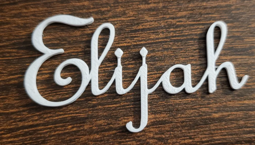 3D Printable Name Display (Elijah) by G_Kostas - MakerWorld
