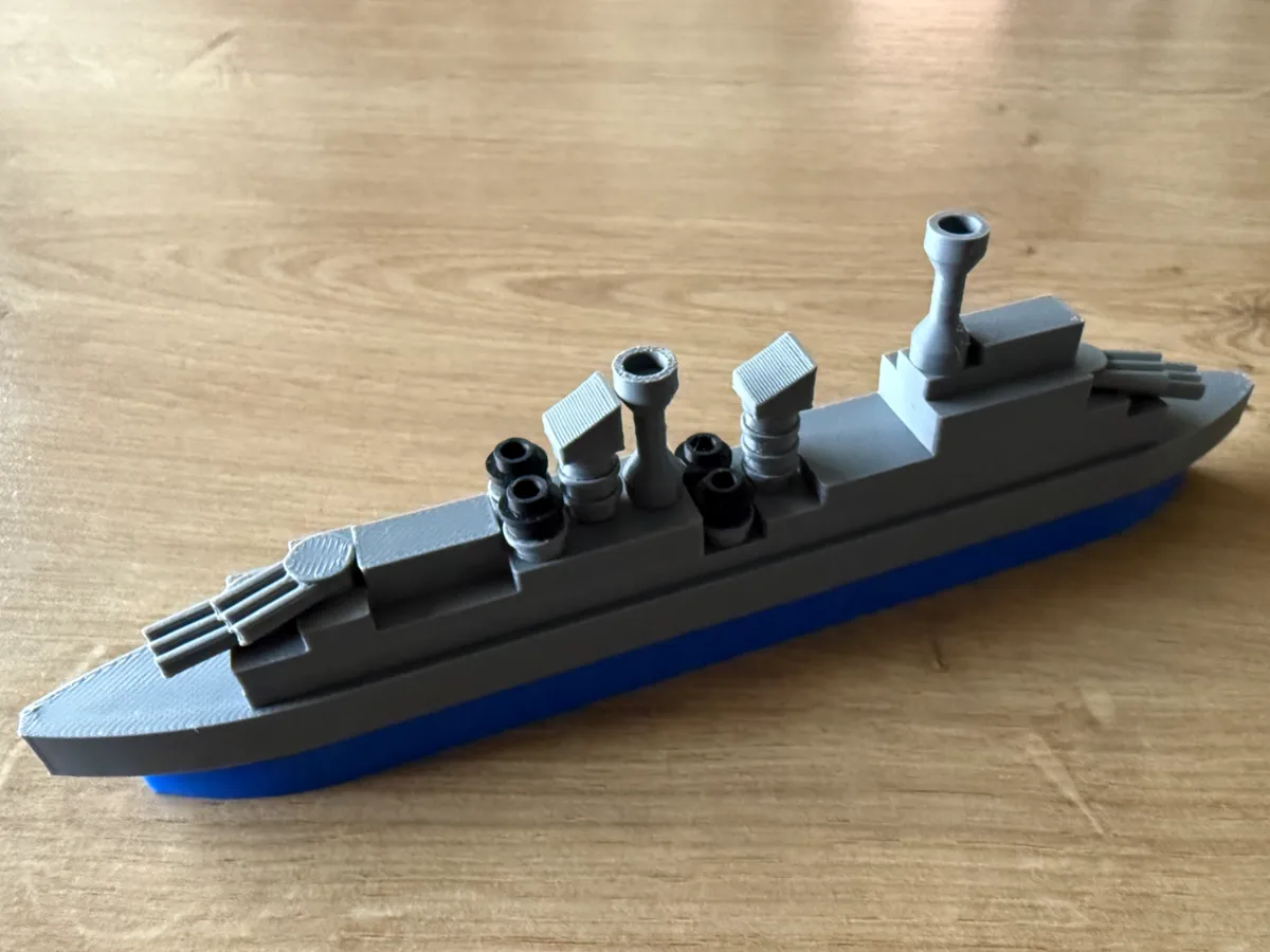 Brick Inspired Tiny WW2 Cruiser by Reefie MakerWorld: Download Free 3D ...