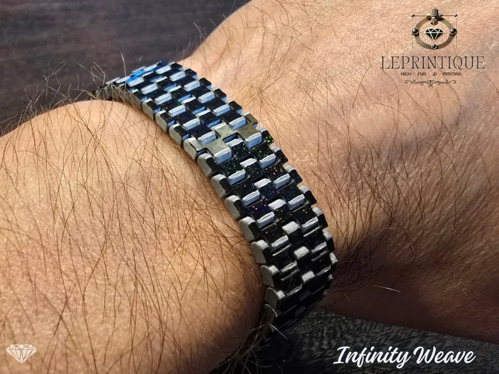 Designer Bracelet "Infinity Weave" by Leprintique MakerWorld: Download ...
