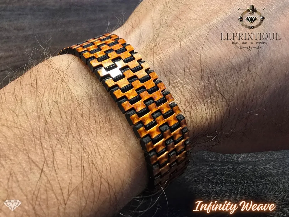 Designer Bracelet "Infinity Weave" by Leprintique MakerWorld: Download ...