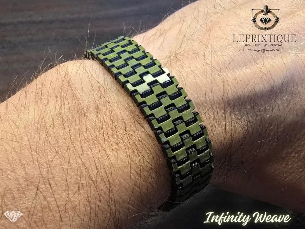 Designer Bracelet "Infinity Weave" by Leprintique MakerWorld: Download ...