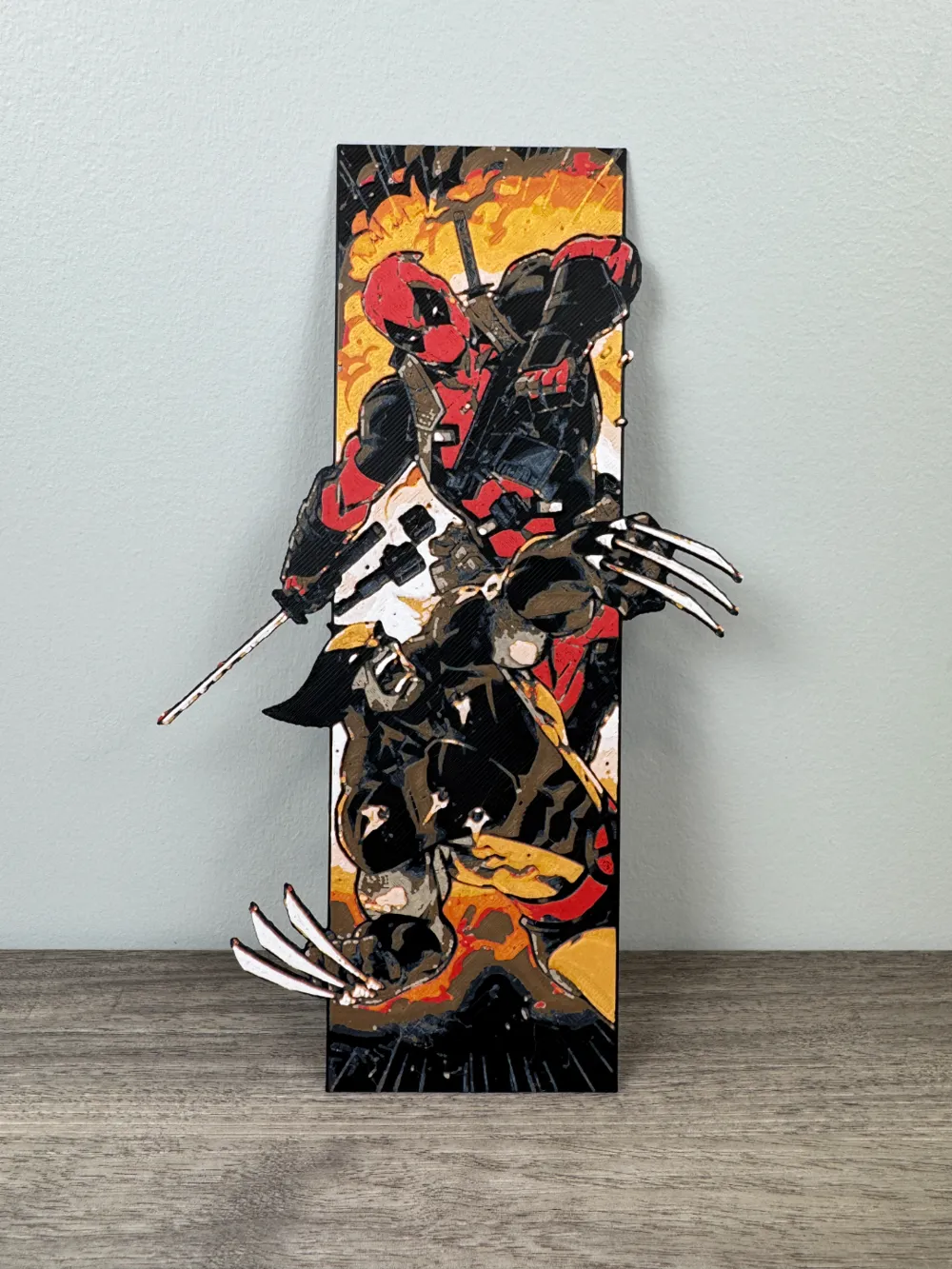 Wolverine Vs Deadpool - Oversized Bookmark by Canadian Gamer MakerWorld ...