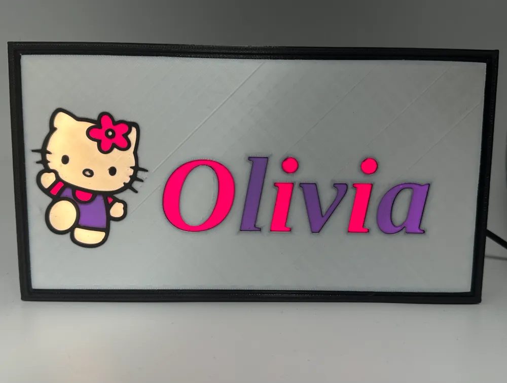 Hello Kitty Light box by jayblues1337 - MakerWorld