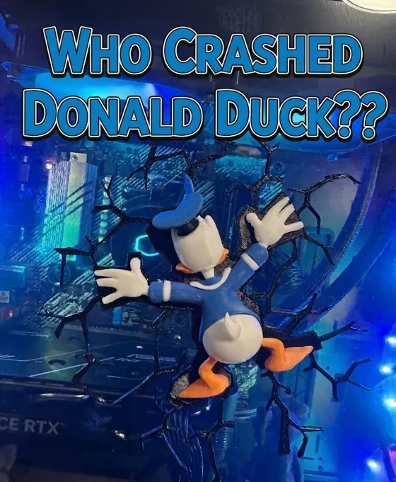 Who crashed donald duck? - Free 3D Print Model - MakerWorld