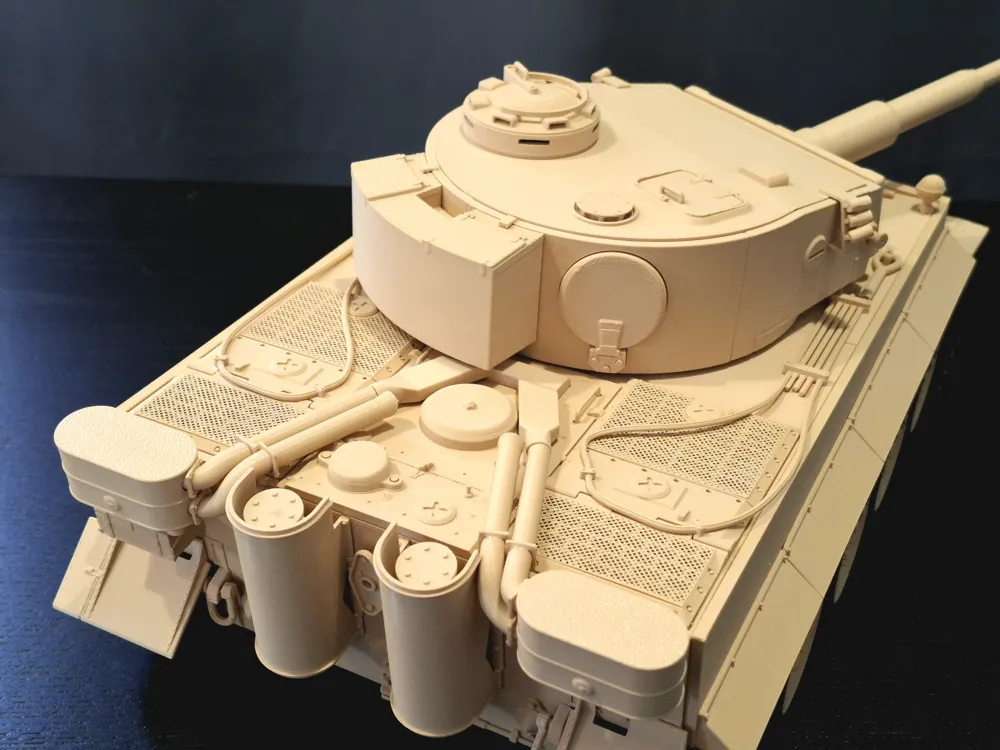 Tank Tiger Articulated, 450mm - Free 3D Print Model - MakerWorld