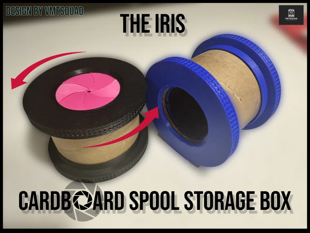 The IRIS Cardboard Storage box (Empty spool reuse) by VmtSquad ...