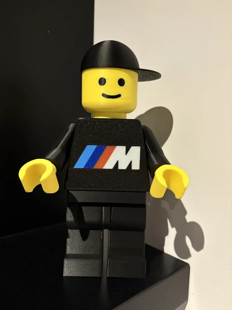 BMW M Brick+man 20cm Figure - Free 3D Print Model - MakerWorld