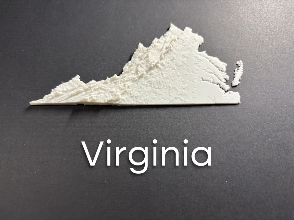 State of Virginia - Free 3D Print Model - MakerWorld