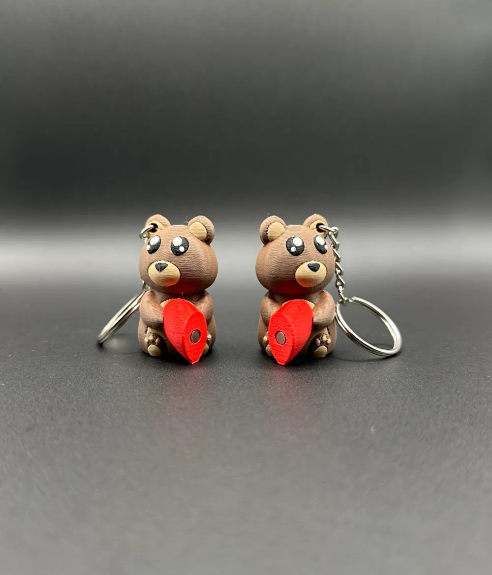 Love Bears (Magnetic Keychains) - Free 3D Print Model - MakerWorld