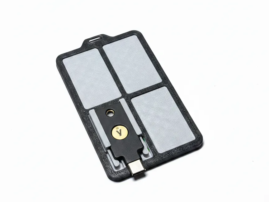 Badgefinity - YubiKey holder - Free 3D Print Model - MakerWorld