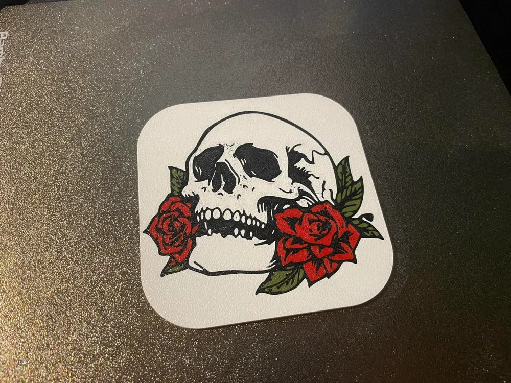 Skull Coaster by StefanKuliXYZ - MakerWorld