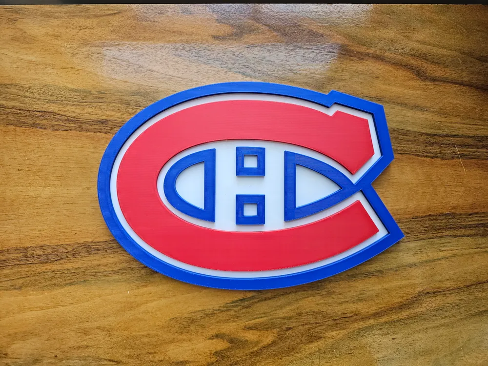 Montreal Canadiens 3D Sign - Free 3D Print Model - MakerWorld