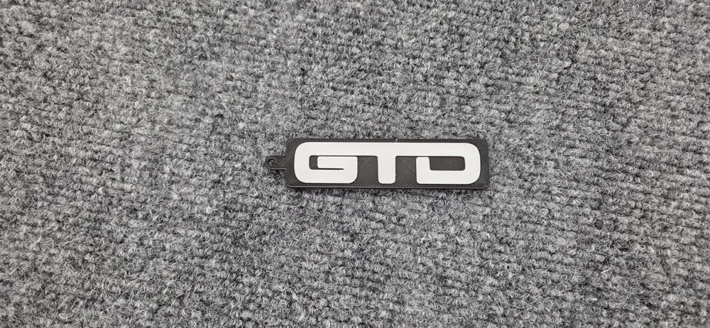 Ford Mustang GTD Logo Keychain Two Color by Benjamin Rudy MakerWorld ...