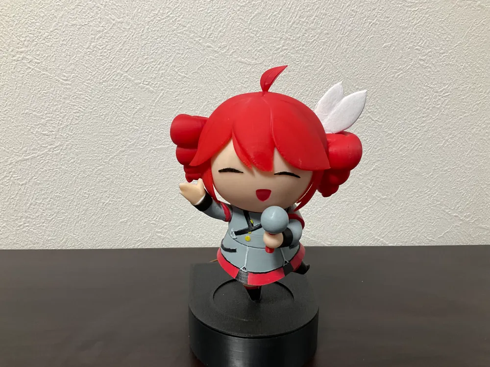 Tetris / Kasane Teto SV, same model figure, rotatable by 略知一二的略二 ...