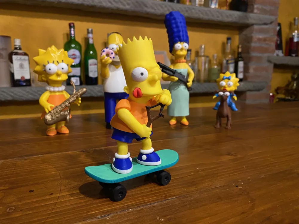 Bart Simpson mit Schleuder kein AMS – Kostenloses 3D-Druckmodell ...