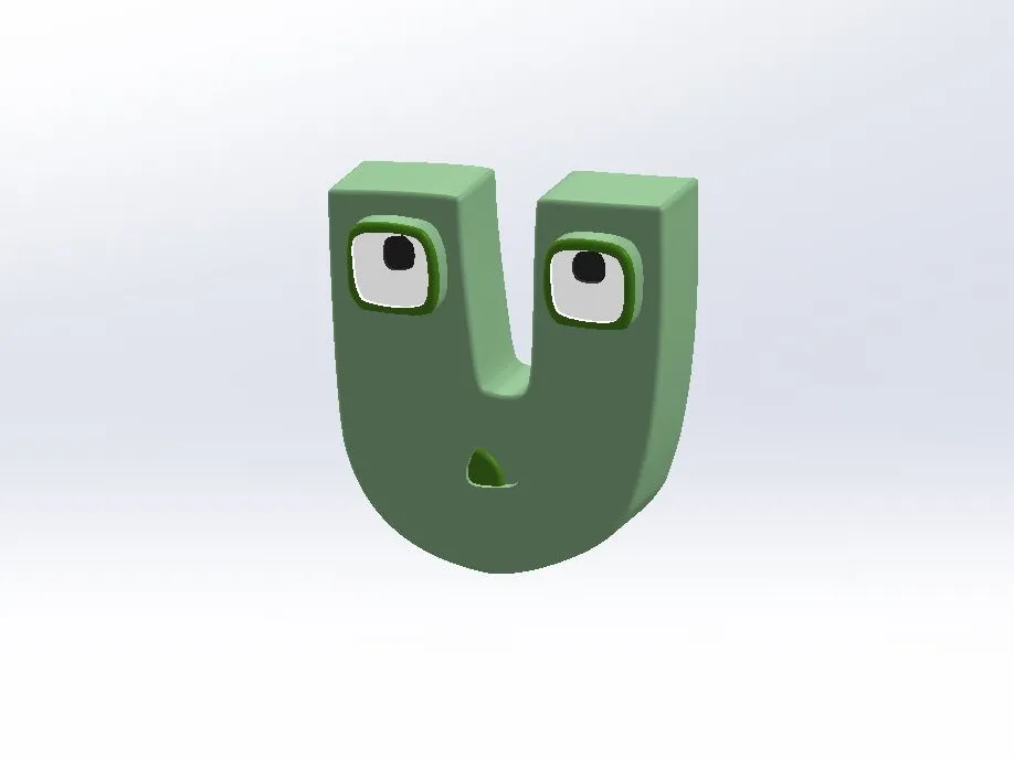 Letter U Alphabet Lore by Edna Lab MakerWorld: Download Free 3D Models