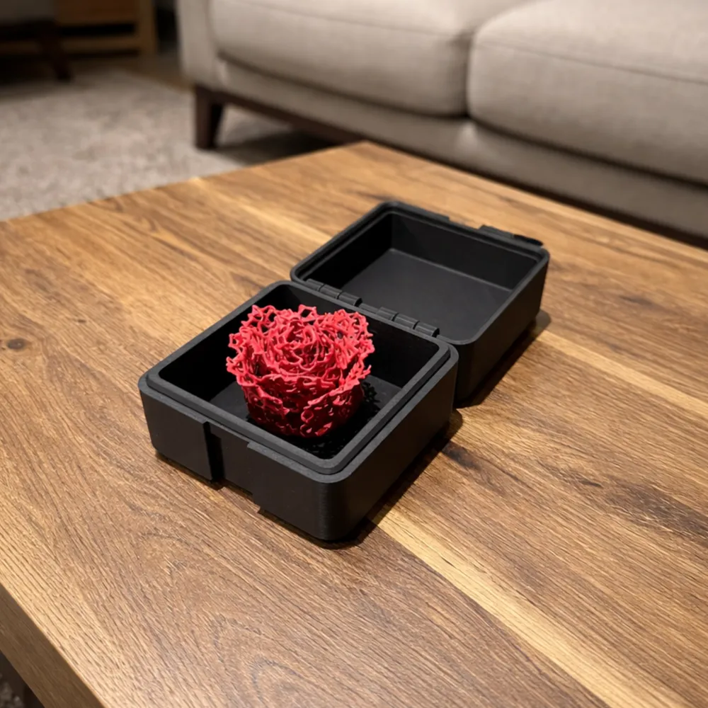 ETERNAL FLOWERS IN A BOX / VALENTINES BOX - Free 3D Print Model ...