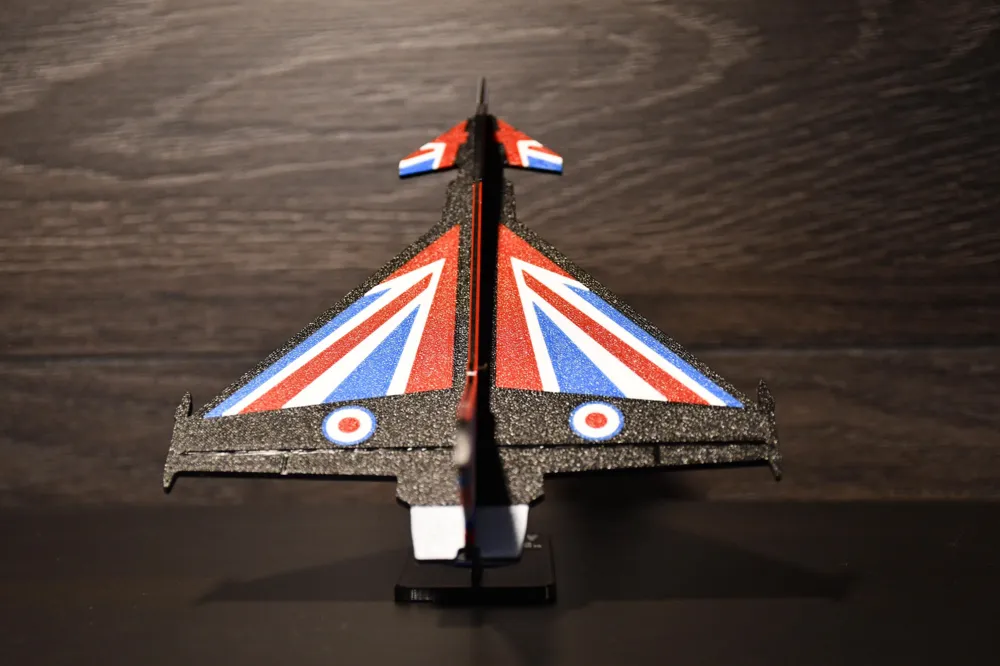RAF Eurofighter Typhoon 'Blackjack' Plane Card Kit Jet Fighter by ...