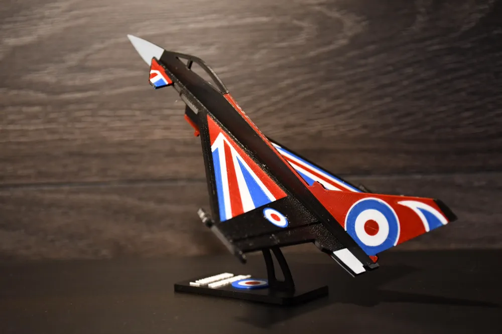 RAF Eurofighter Typhoon 'Blackjack' Plane Card Kit Jet Fighter by Jack3D - MakerWorld