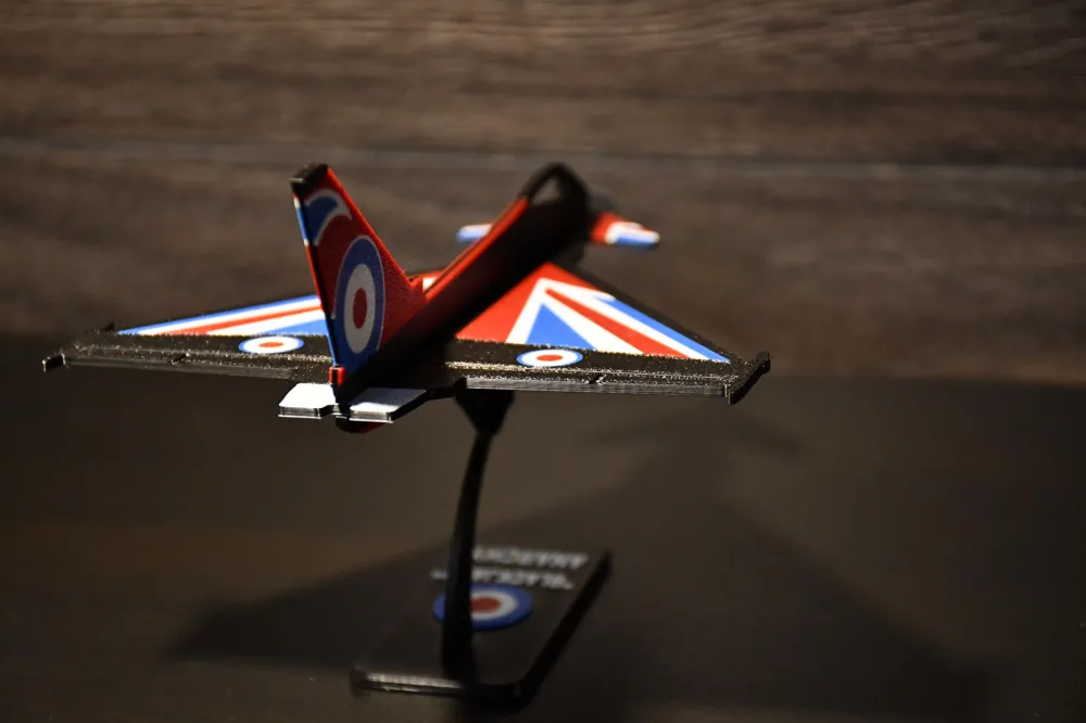 RAF Eurofighter Typhoon 'Blackjack' Plane Card Kit Jet Fighter by ...