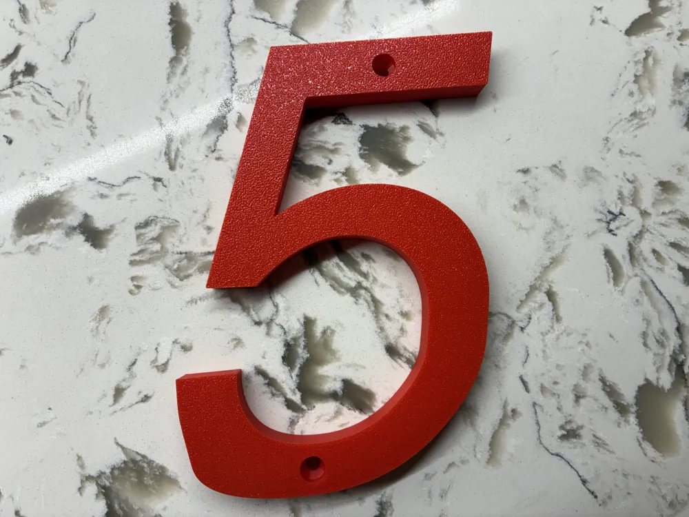 HOUSE NUMBERS 6 INCH NEW ABERT SCRIPT - Free 3D Print Model - MakerWorld