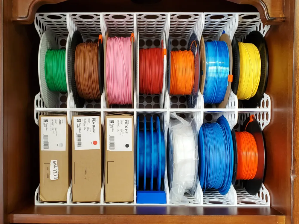 Stacking Vertical Filament Storage by Jerry Bower - MakerWorld