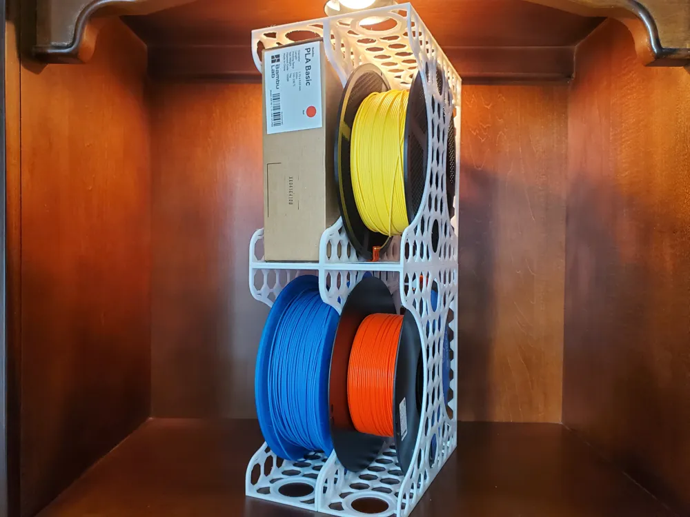 Stacking Vertical Filament Storage by Jerry Bower MakerWorld: Download ...