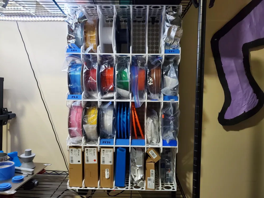 Stacking Vertical Filament Storage by Jerry Bower MakerWorld: Download ...