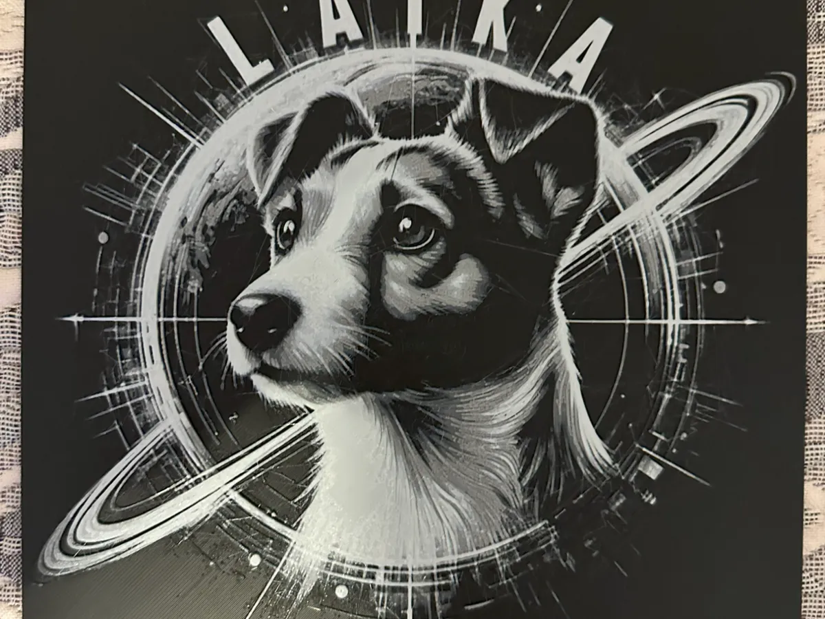 Laika - The first dog in space 200x200 by Gorgut's Hueforge MakerWorld ...