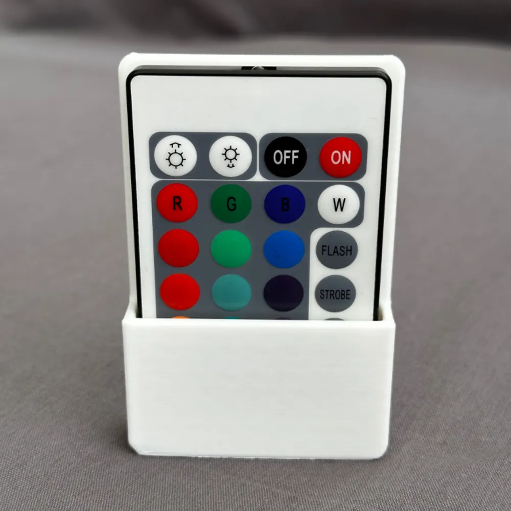 Simple RGB LED Light Strip Remote Holster/Holder - Free 3D Print Model ...