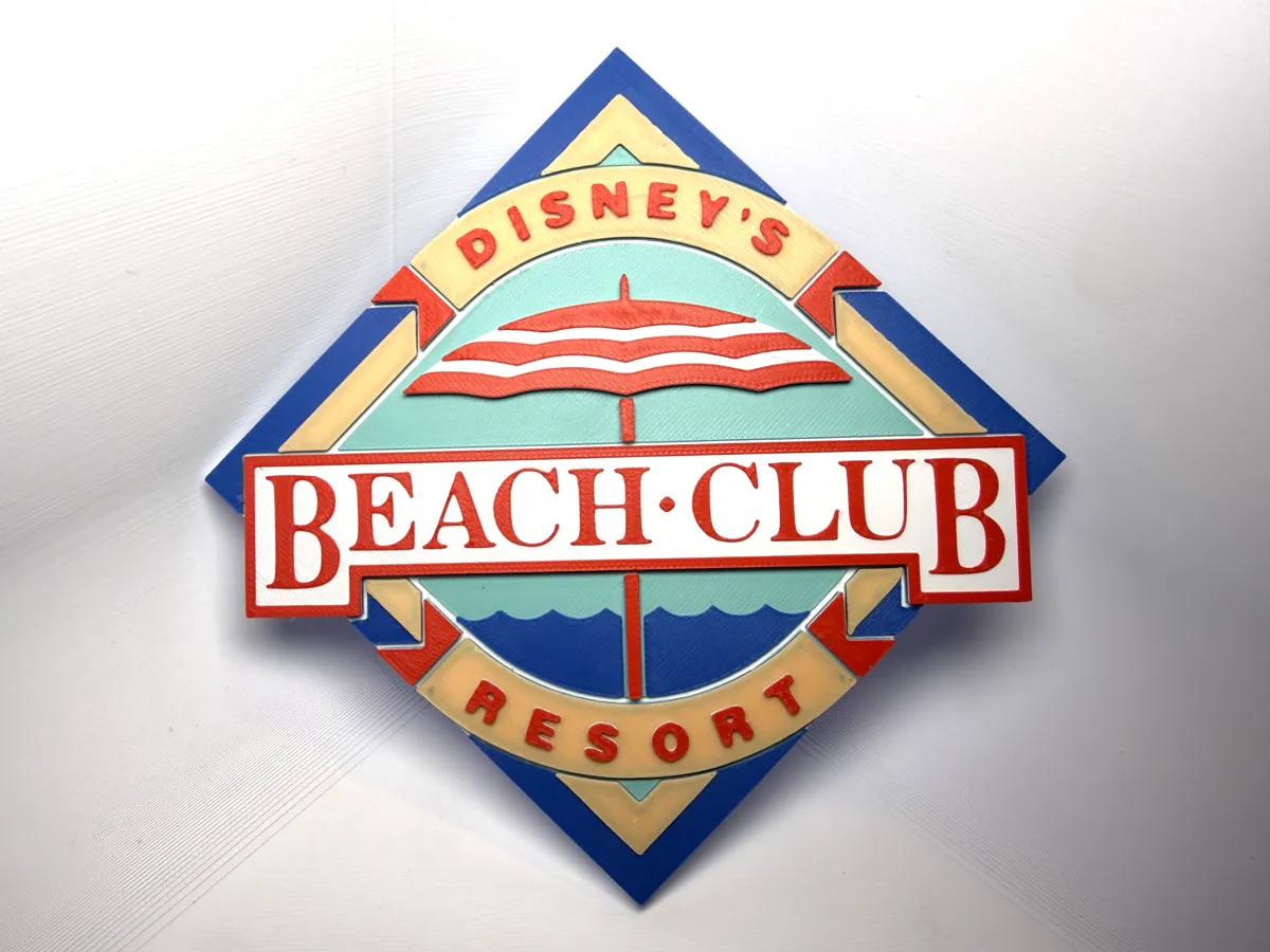 Logo du Disney's Beach Club Resort - Modèle d'Impression 3D Gratuit ...