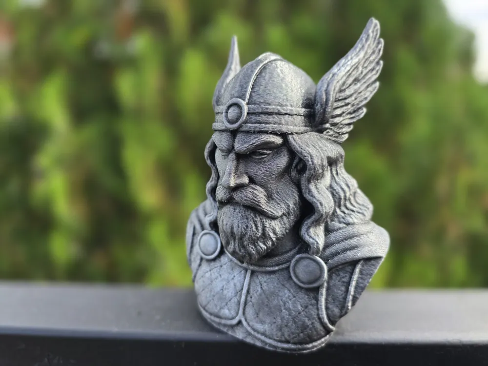Thor – Norse God Bust - Free 3D Print Model - MakerWorld