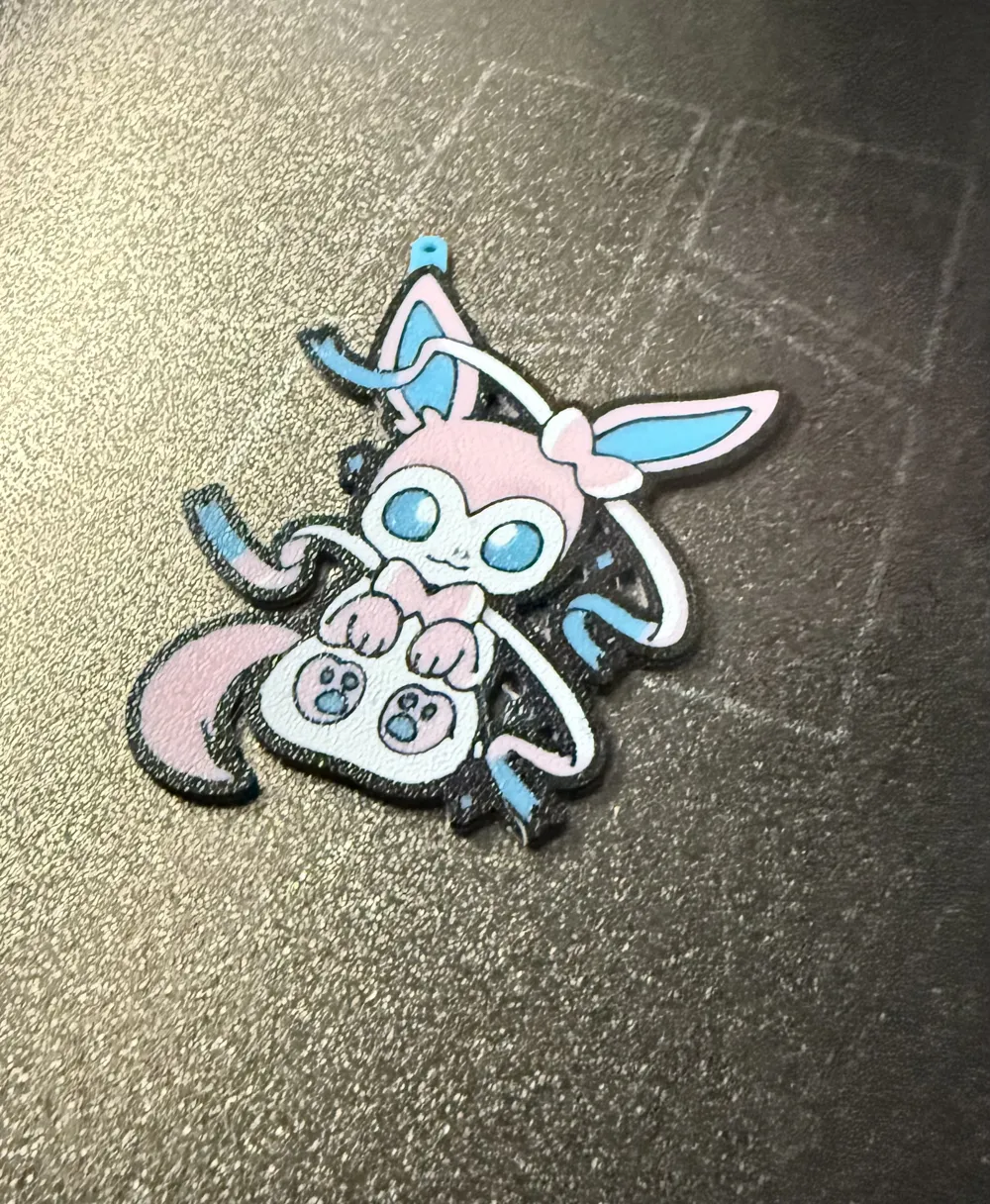 Sylveon Keychain V2 Pokemon by Kings 3DPrints MakerWorld: Download Free ...