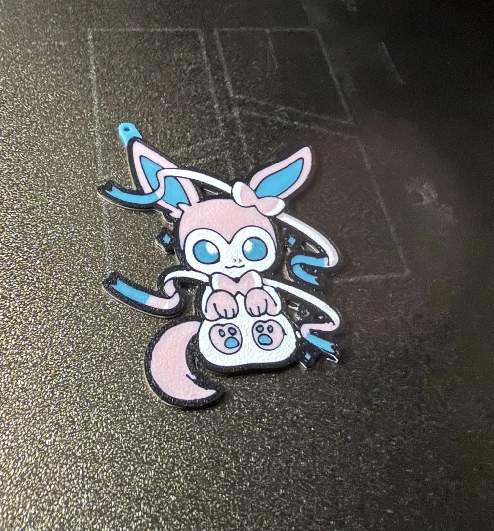 Sylveon Keychain V2 Pokemon by Kings 3DPrints MakerWorld: Download Free ...