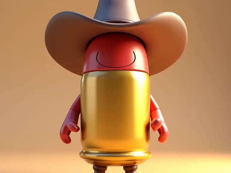 Bullet wearing cowboy hat - Free 3D Print Model - MakerWorld