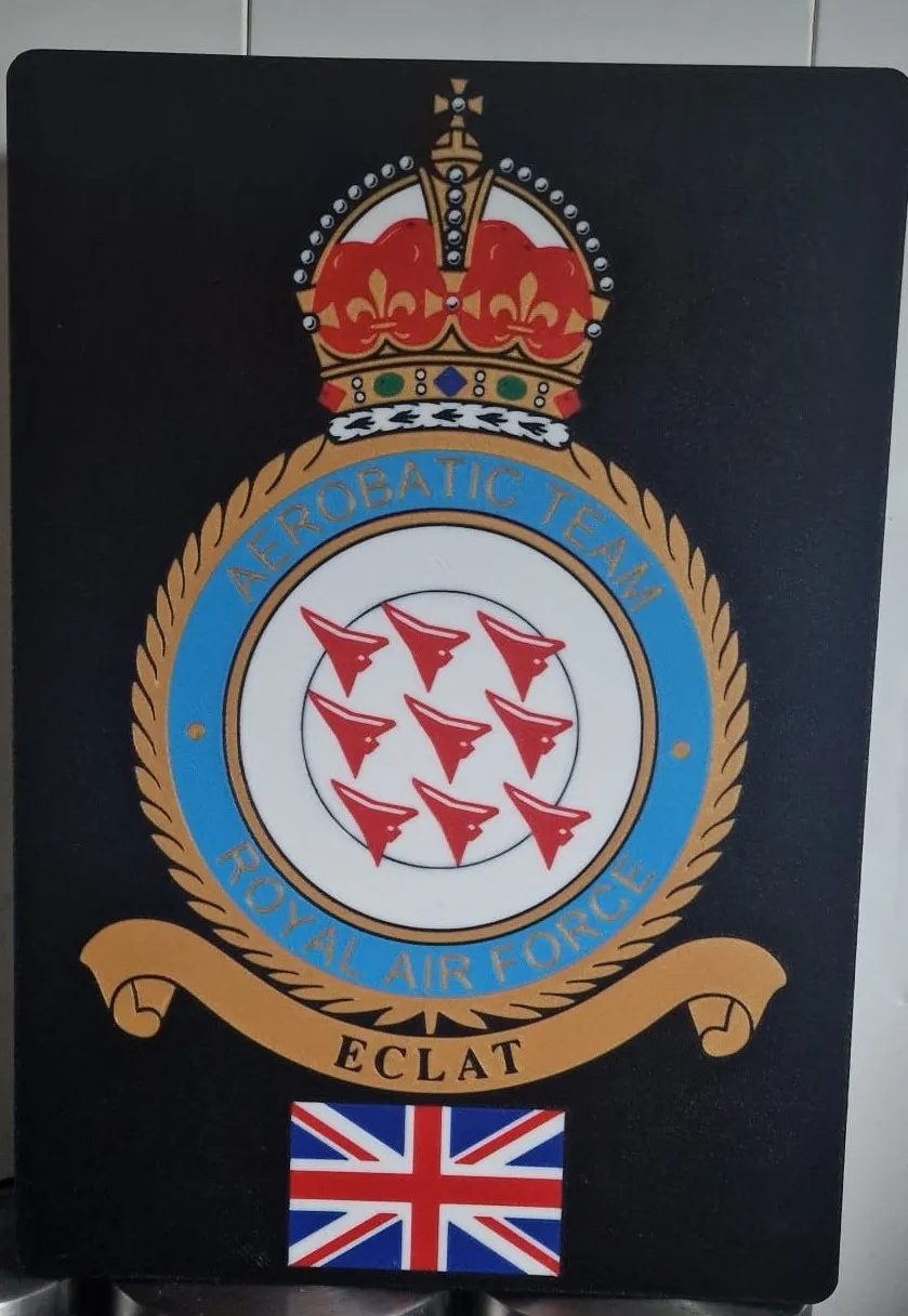 Red arrows raf crest lightbox - Free 3D Print Model - MakerWorld