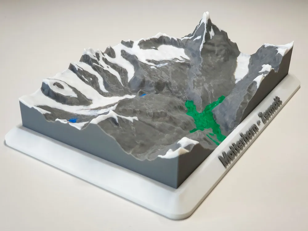 3D Matterhorn - Zermatt - Free 3D Print Model - MakerWorld