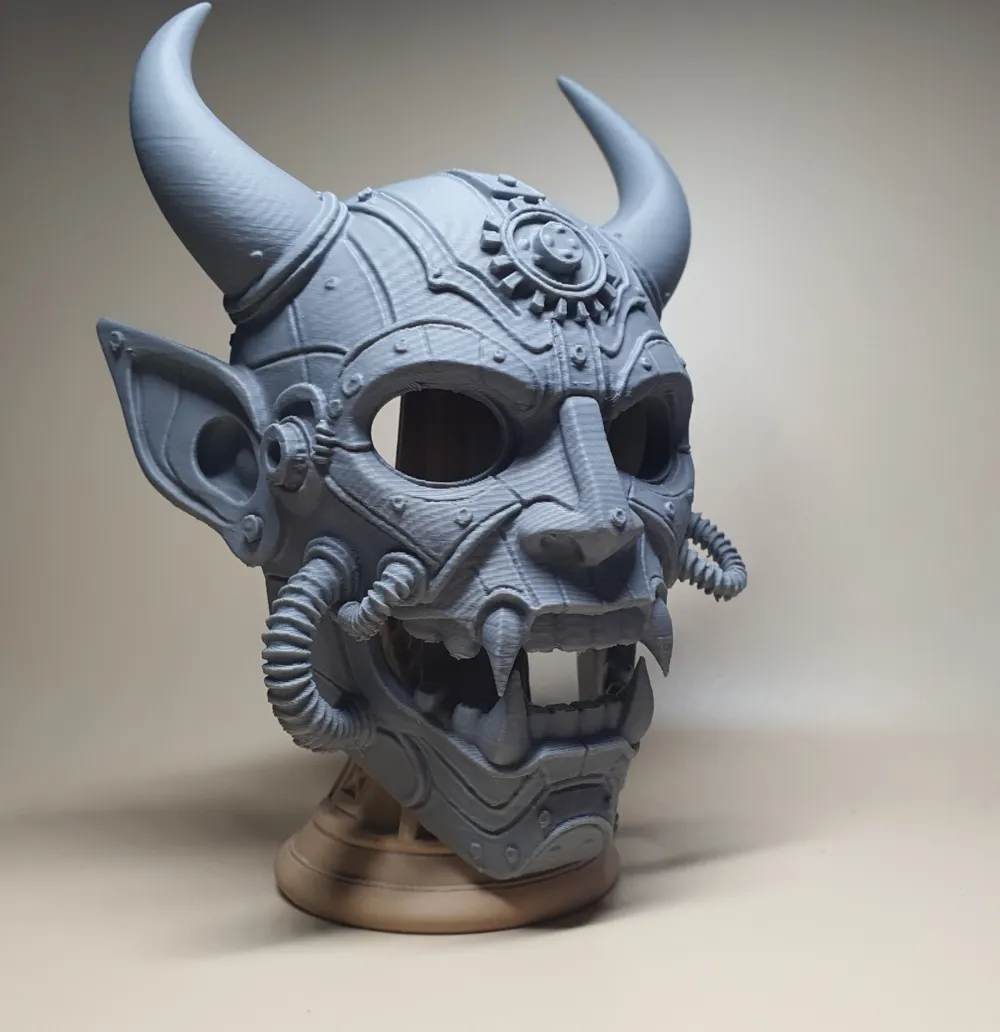 赛博朋克蒸汽朋克风格鬼面具 来自 _JkJk_ MakerWorld：免费下载 3D 模型
