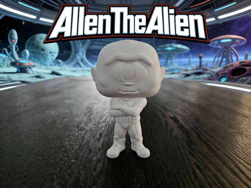 Allen The Alien Chibi - Free 3D Print Model - MakerWorld