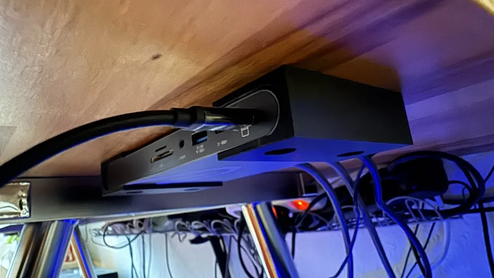 Under-Desk Mount for Docking Station - Free 3D Print Model - MakerWorld