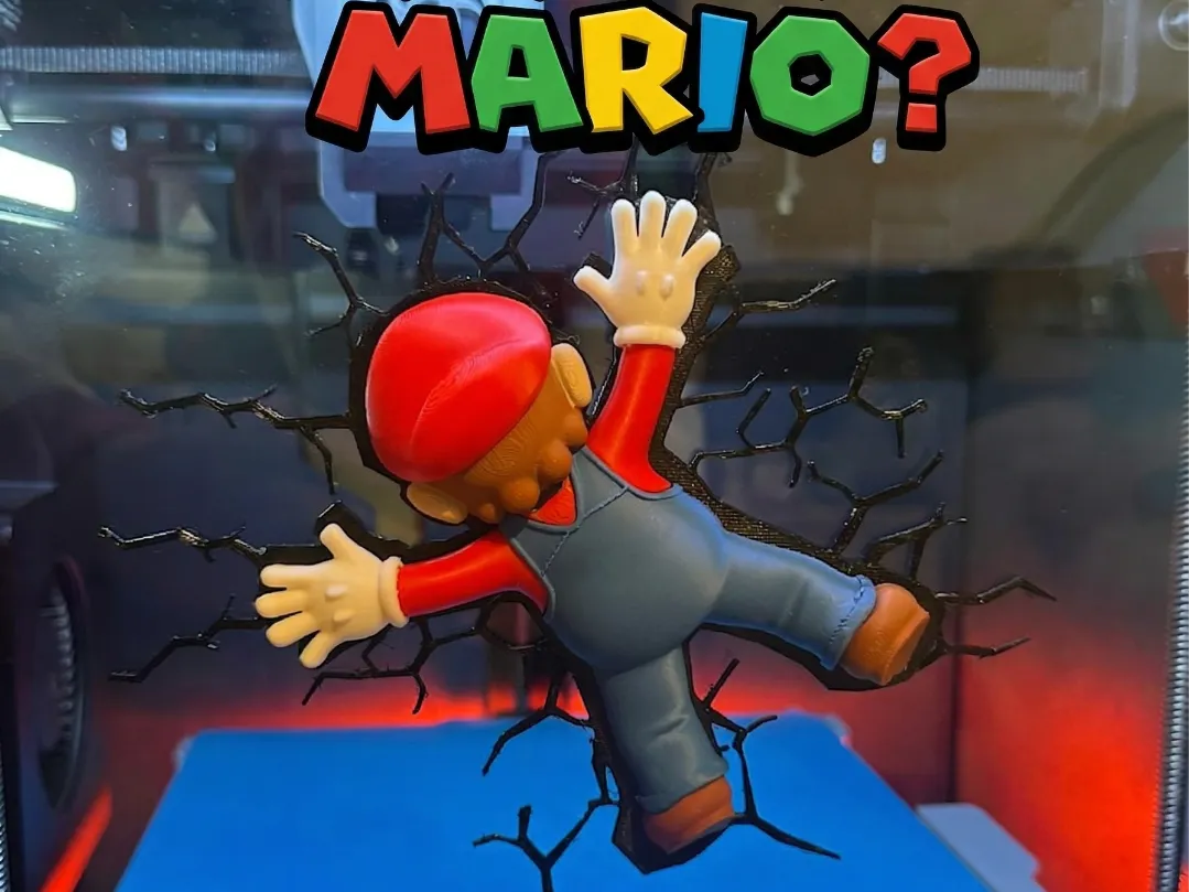 Who Crashed Mario? - Fake Impact Wall Decal - Free 3D Print Model ...