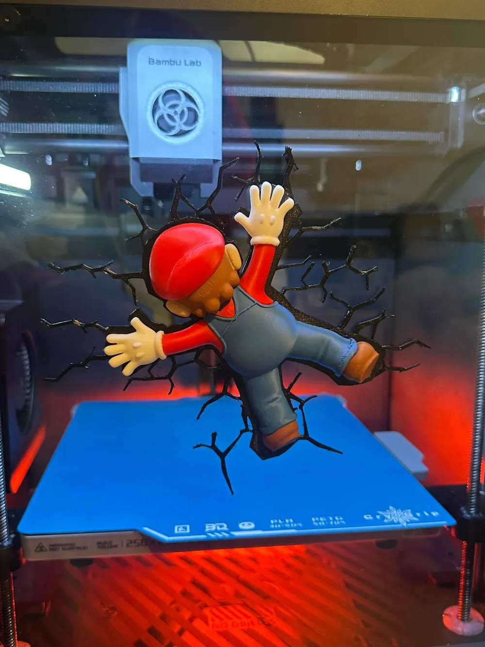 Who Crashed Mario? - Fake Impact Wall Decal - MakerWorld 3D Model | 3Drop